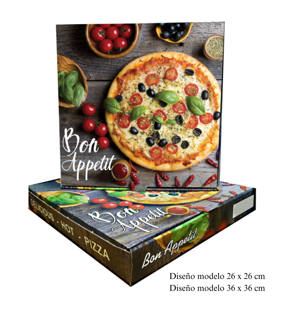 Pack de cajas para pizza con envío en 24/48 horas